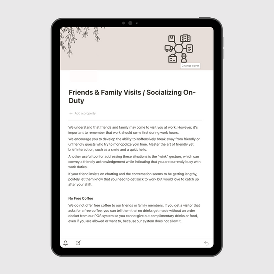 Coffee Shop Operations Manual: 'The E-myth' Blueprint on Notion ...